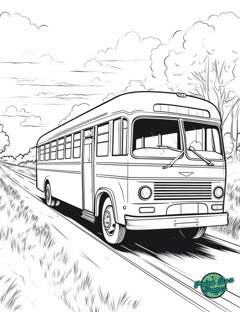 21 City Bus Coloring Page Free Printable