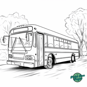 21 City Bus Coloring Page Free Printable