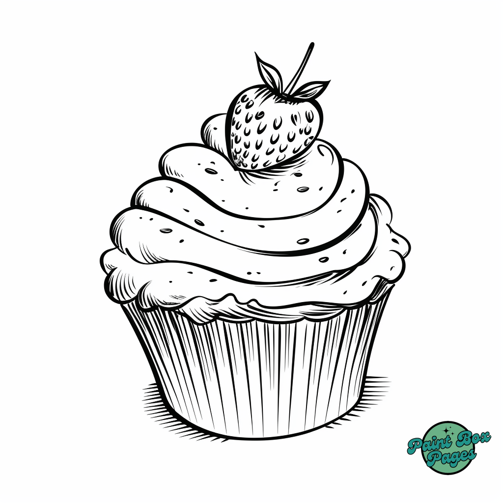 18 Cupcake Coloring Pages Free Printable
