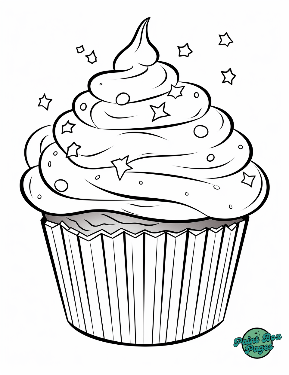 Thick Frosting Coloring Pages