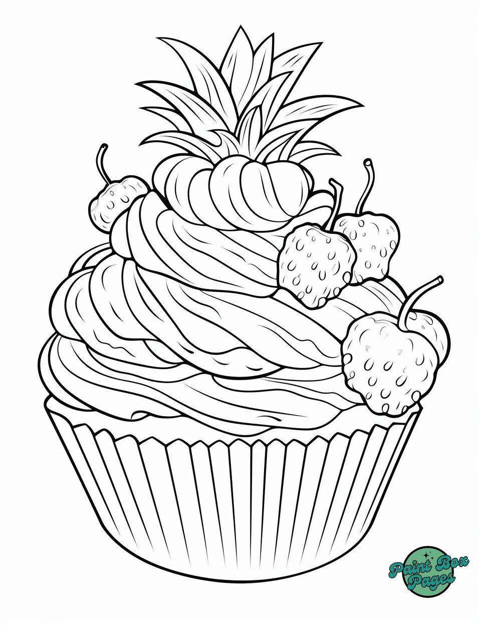 Cupcake Coloring Pages For Celebrations