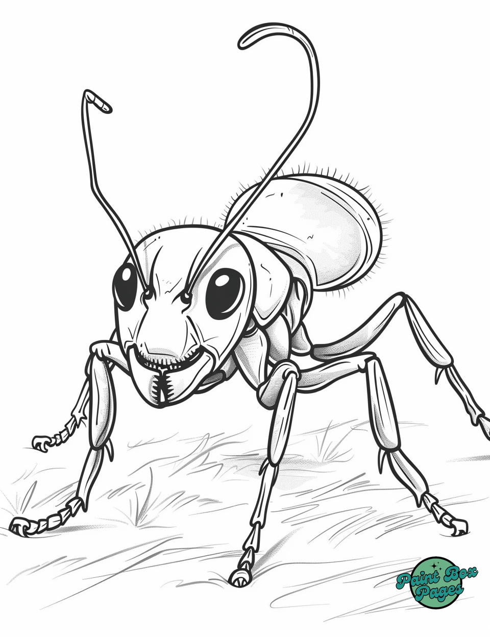20 Ant coloring pages for kids and teens