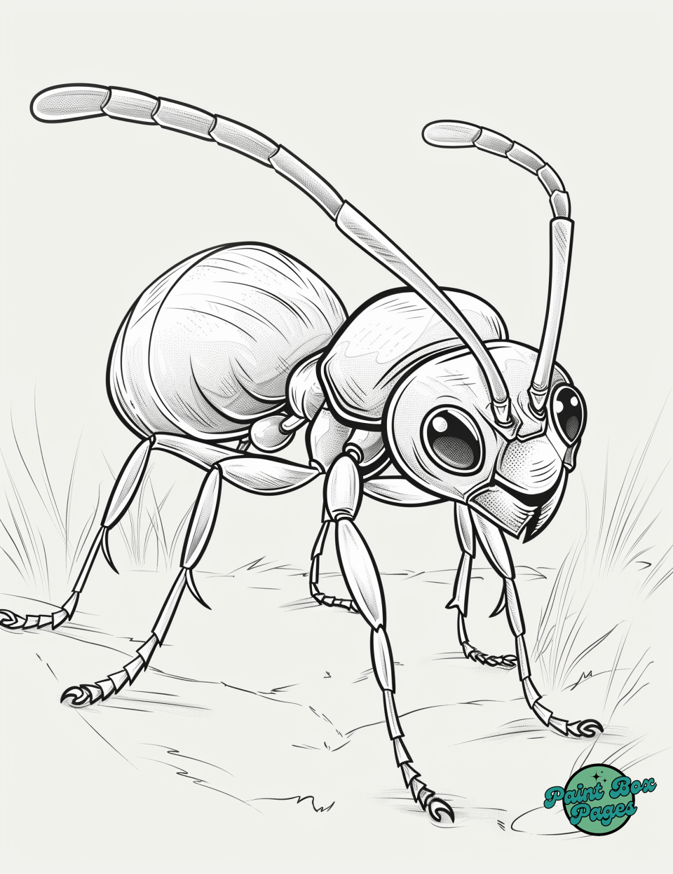 20 Ant coloring pages for kids and teens