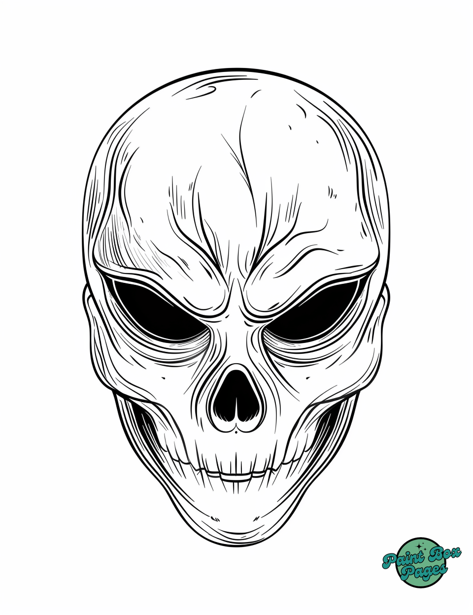 28 Halloween Mask Coloring Pages