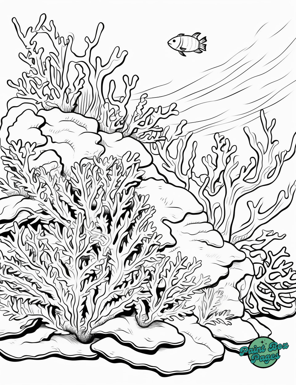 52 Coral Reefs Coloring Printbales