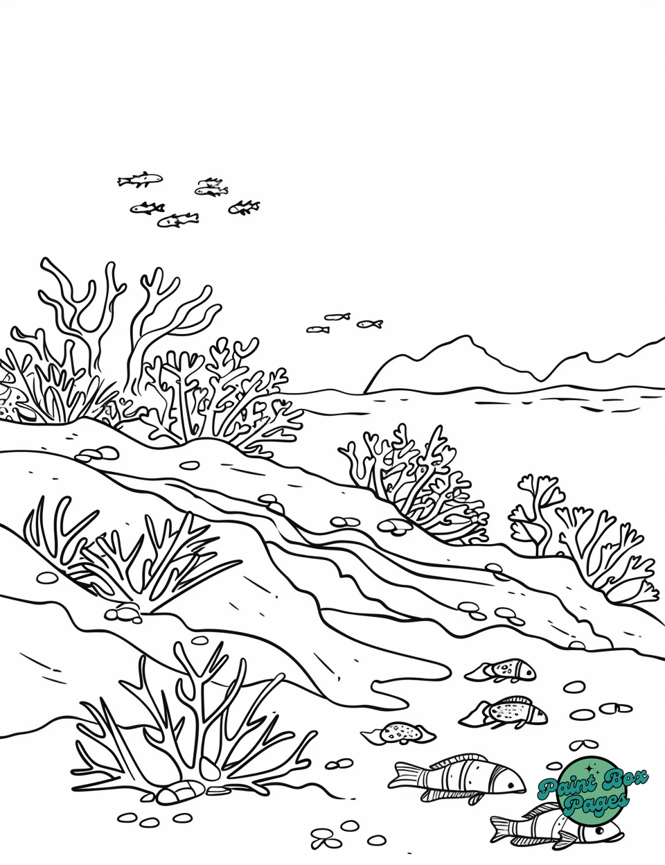 44 Ocean Coral Reefs Coloring Printables