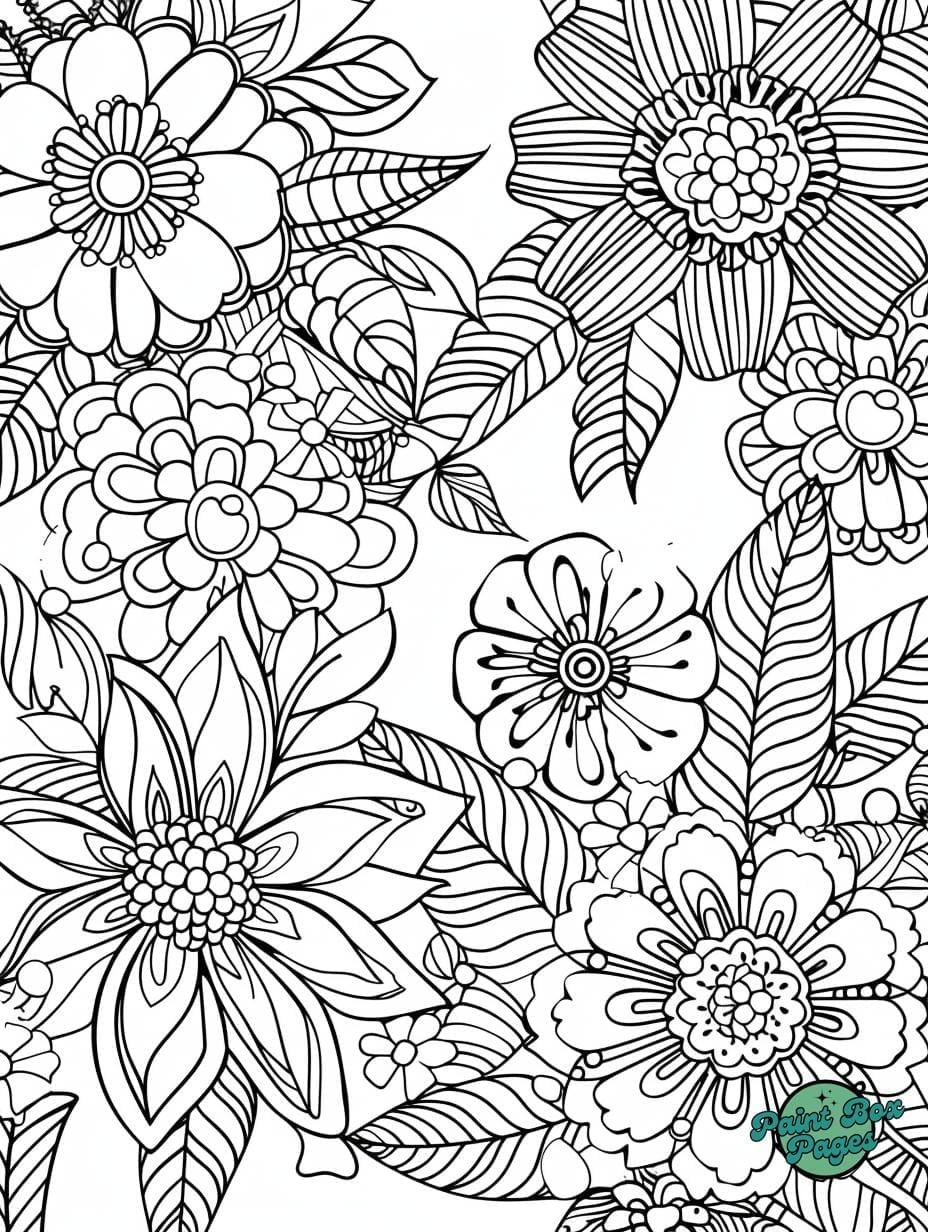 Cool patterns for kids coloring pages